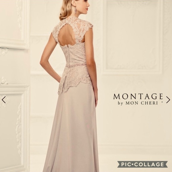 Mon Cheri | Dresses | Mon Cheri Lace Plus Size Embellished Gown | Poshmark